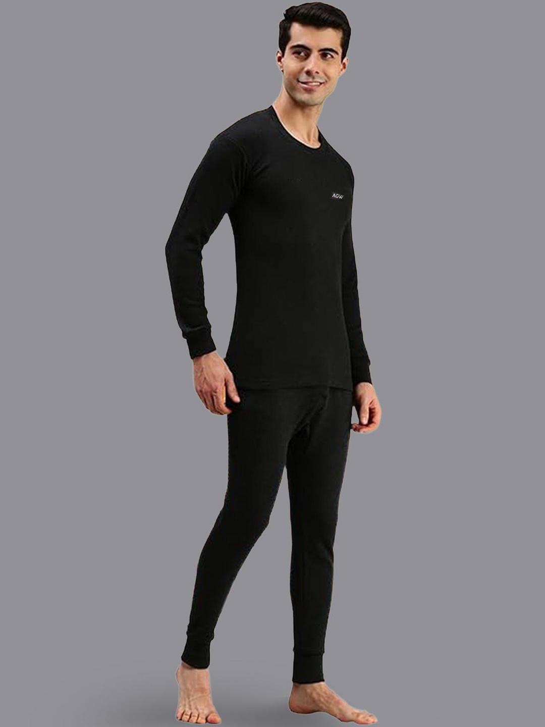 Buy AMUL COMFY Men Round Neck Thermal Set - Thermal Set for Men ...
