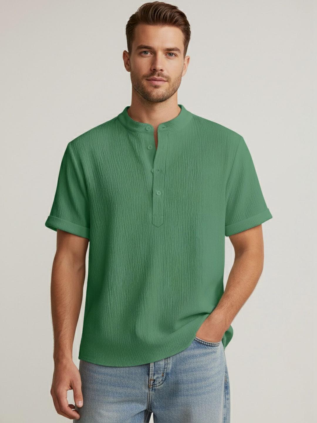 Buy WEBRIC Men Regular Fit Textured Casual Shirt - Shirts for Men ...