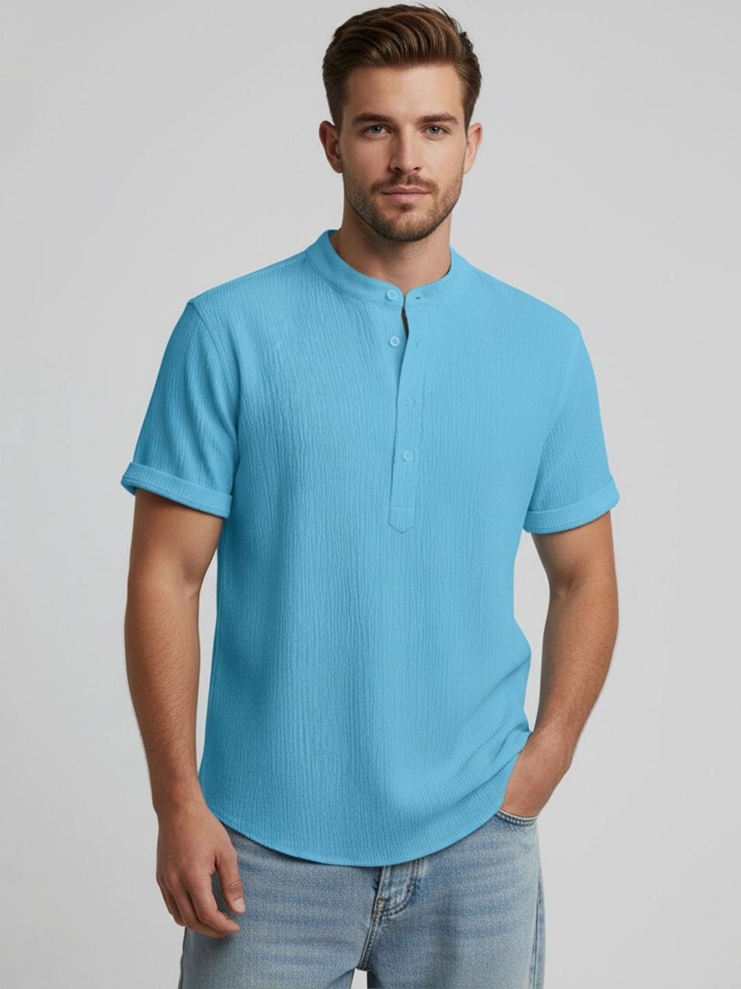 Buy WEBRIC Men Regular Fit Textured Casual Shirt - Shirts for Men ...