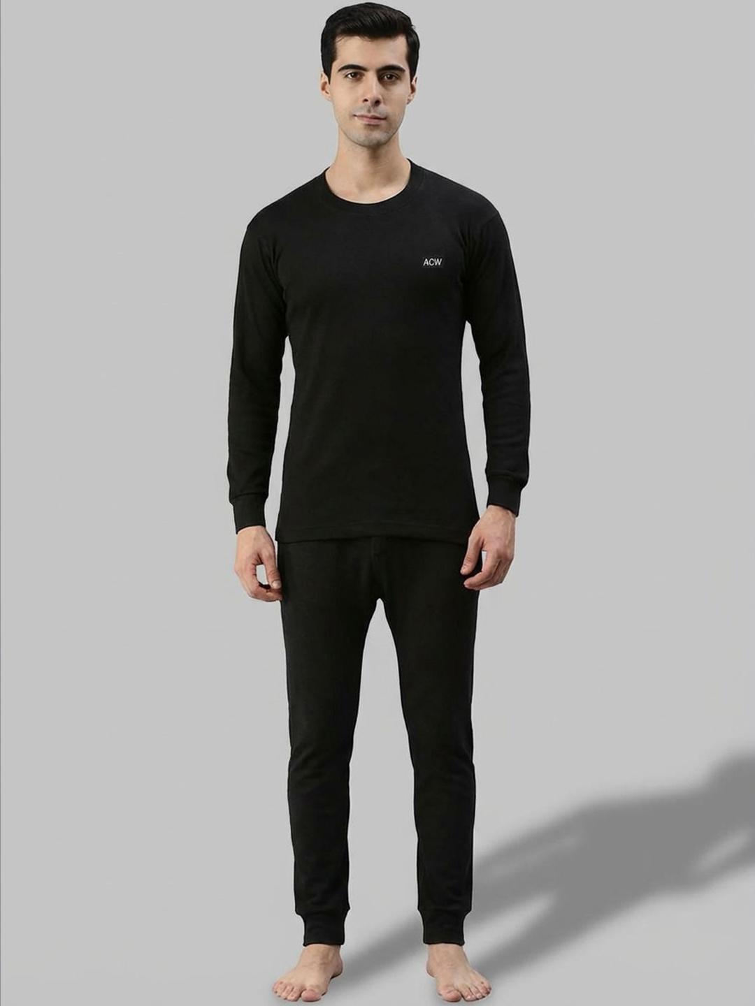 Buy AMUL COMFY Men Round Neck Thermal Set - Thermal Set for Men ...
