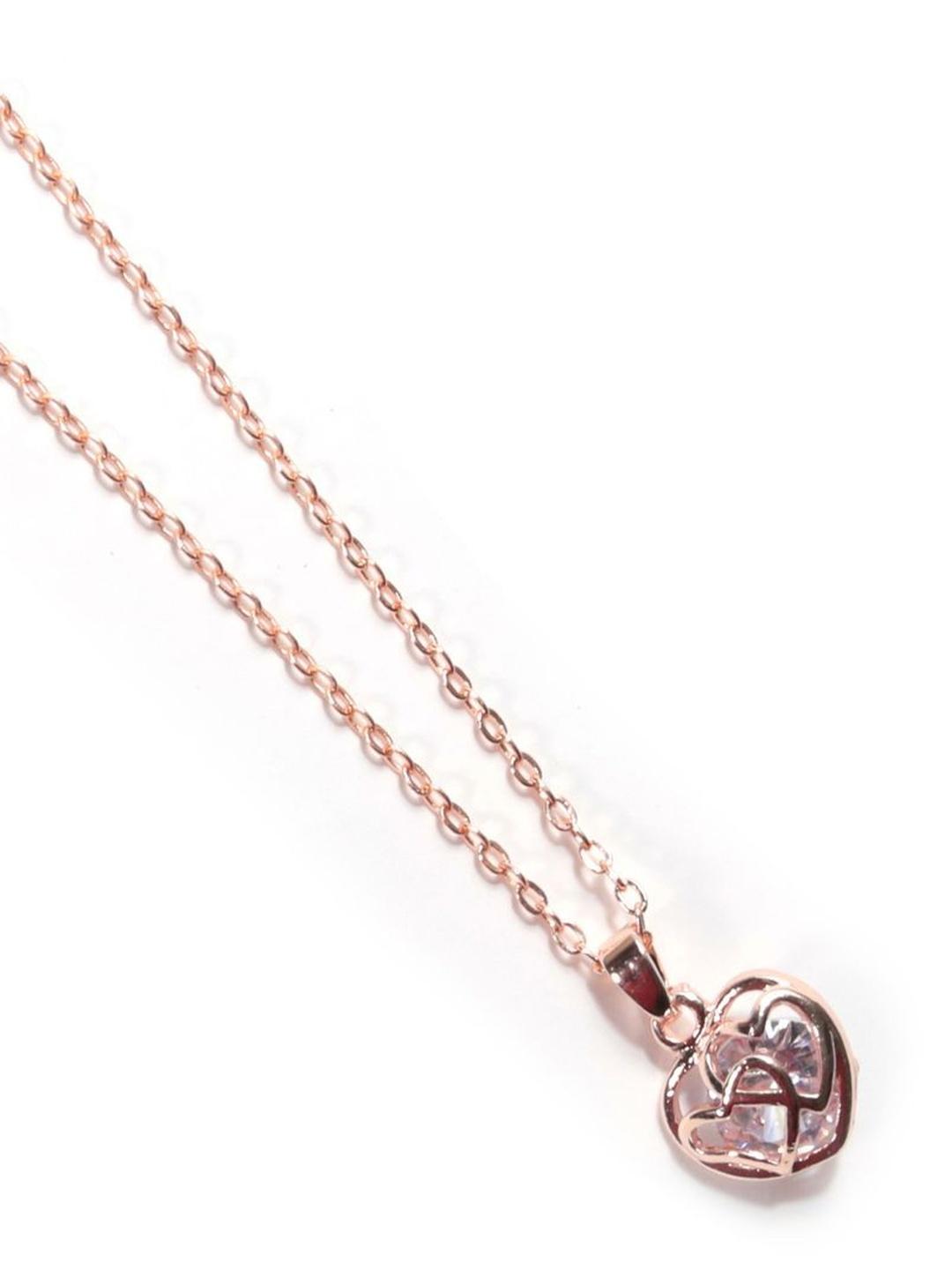 Buy The Pure Virgo Rose Gold Plated Necklace - Necklace And Chains for ...