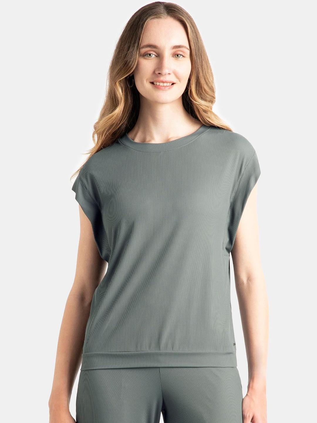 Buy Jockey Groove Microfiber Elastane Stretch Hybrid Tank Top With ...