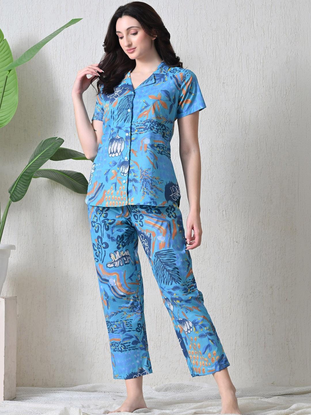 Buy NUNCHII Women Printed Night Suit - Night Suits for Women 38597361 ...