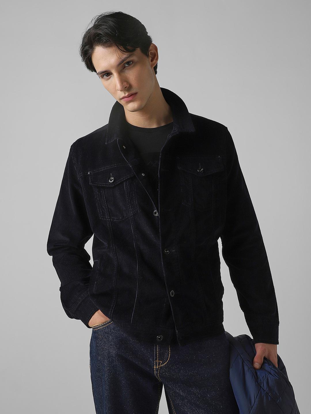 Buy Mufti Spread Collar Cotton Denim Jacket - Jackets for Men 26146770 ...