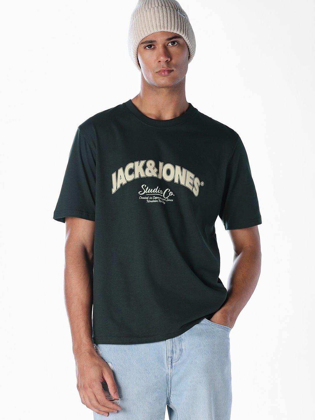 Buy Jack & Jones Men Brand Logo Printed T Shirt - Tshirts for Men ...
