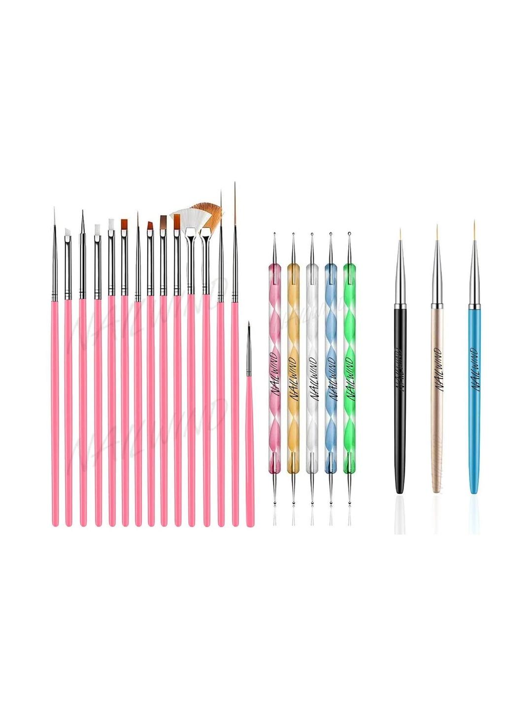 Buy NAILWIND Set Of 23 Nail Art Brushes & Dotting Tools For Nail Design ...