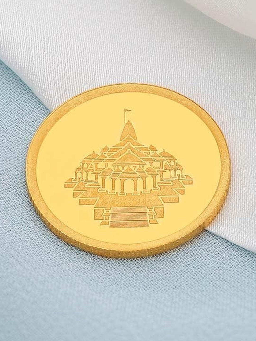 Buy CANDERE A KALYAN JEWELLERS COMPANY Ayodhya Design 24KT (999) Gold ...