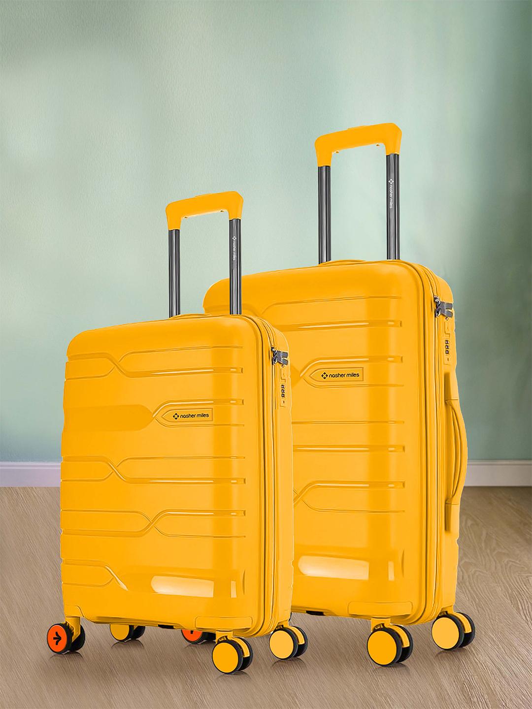 Buy Nasher Miles Set Of 2 Paris Polypropylene Small Medium Yellow ...