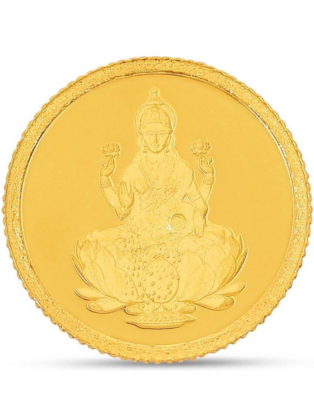 Buy CANDERE A KALYAN JEWELLERS COMPANY Goddess Lakshmi 24KT (999) Gold ...
