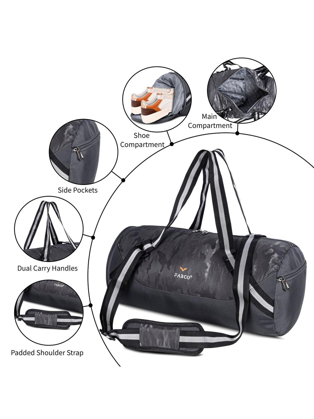 Buy FABCO Medium Sports Or Gym Duffel Bag - Duffel Bag for Men 38662550 ...