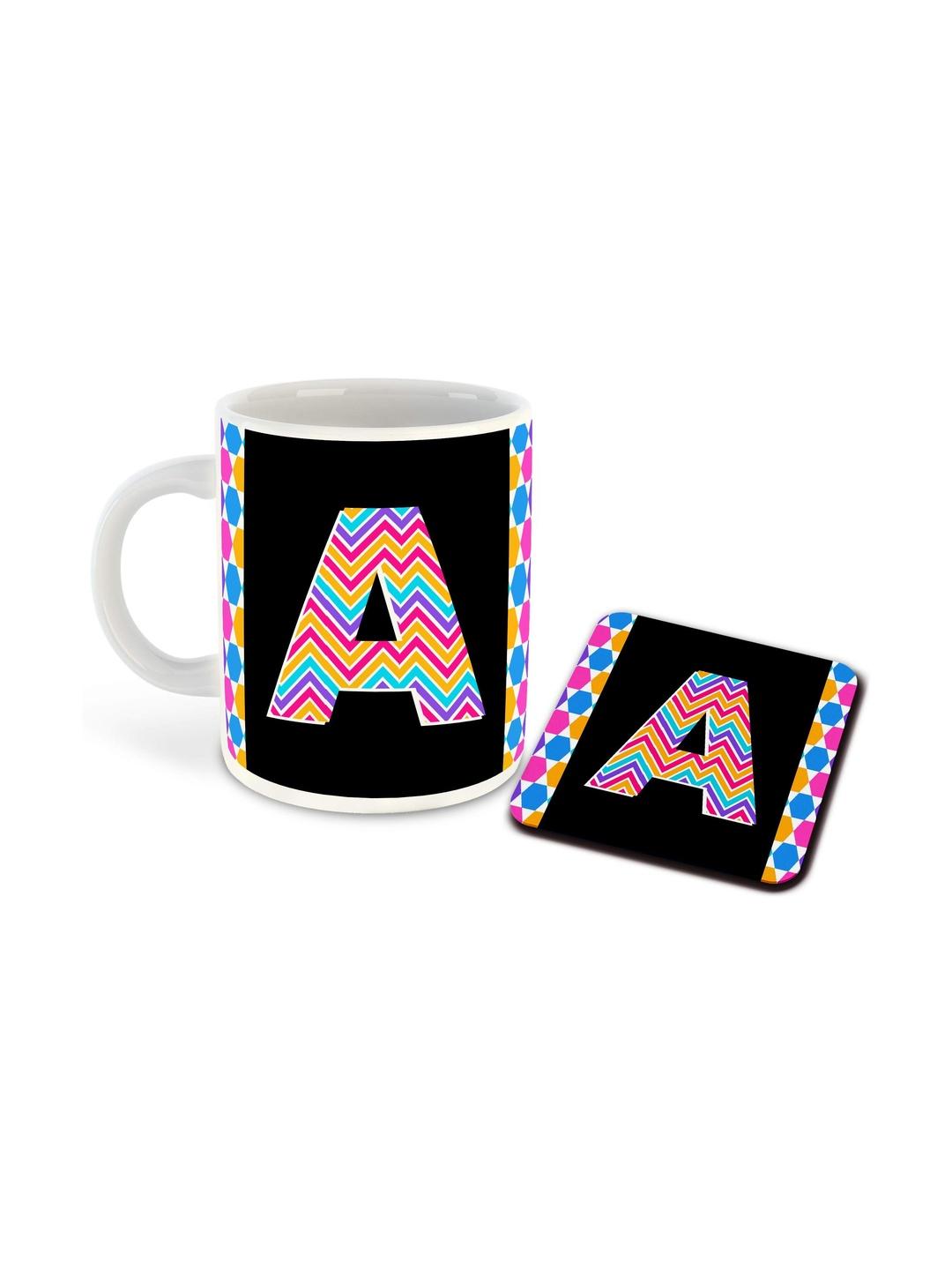 Buy Whats Your Kick Multicoloured Geometric Printed Ceramic Glossy Mugs ...