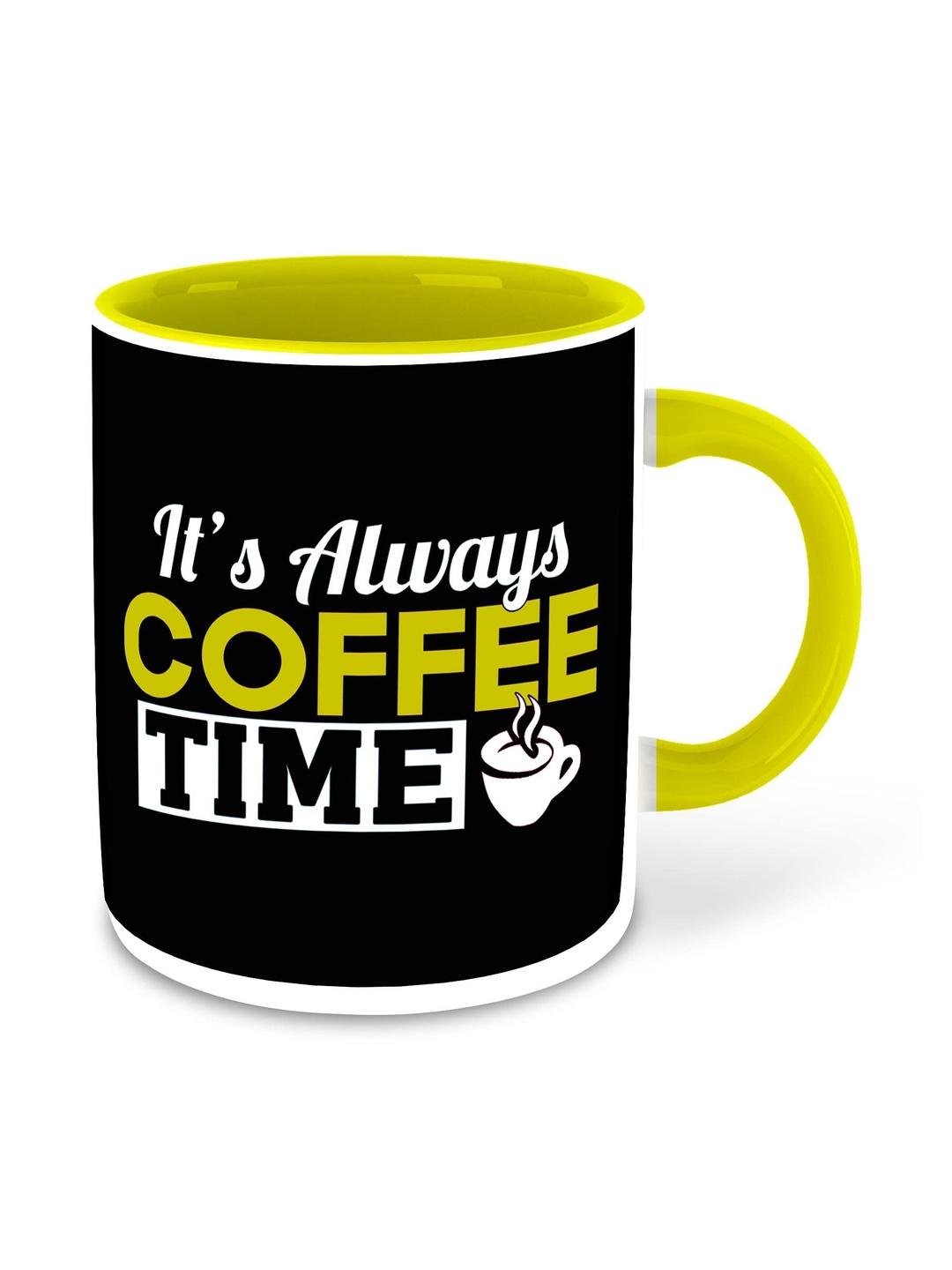Buy Whats Your Kick Yellow Text Or Slogans Printed Ceramic Glossy Mugs ...