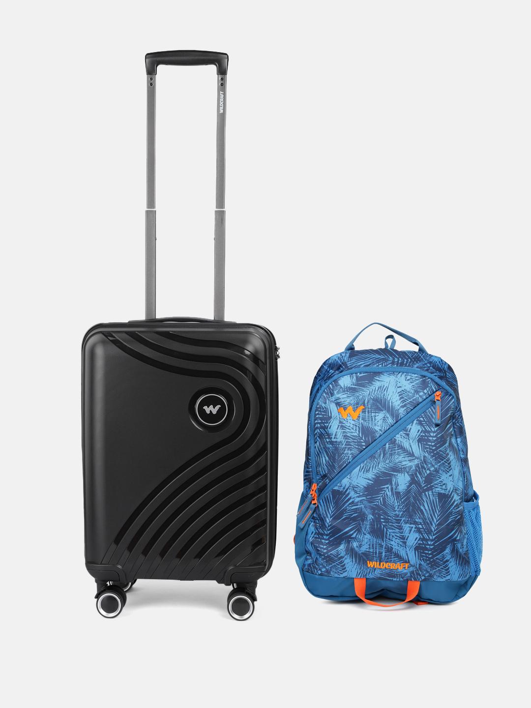 Buy Wildcraft Unisex Set Of 2 Cabin Trolley Suitcase With Printed ...