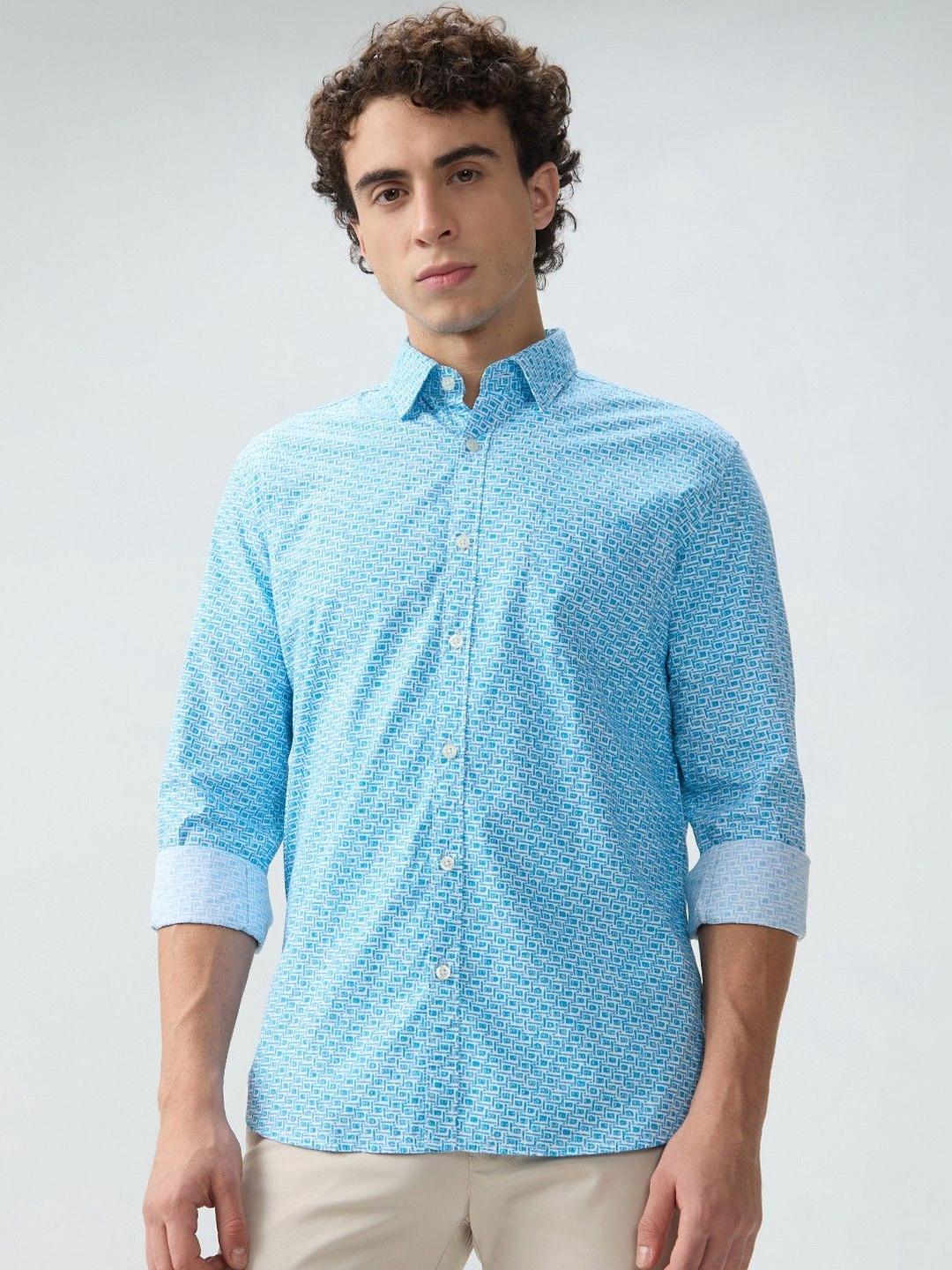 Buy Parx Men Slim Fit Printed Casual Shirt - Shirts for Men 38714368 ...