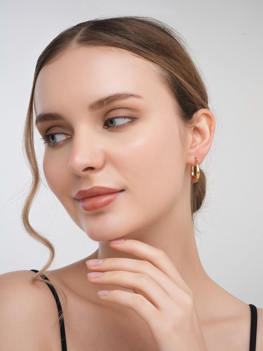 Buy Beenth & Doneth Circular Hoop Earrings - Earrings for Women ...