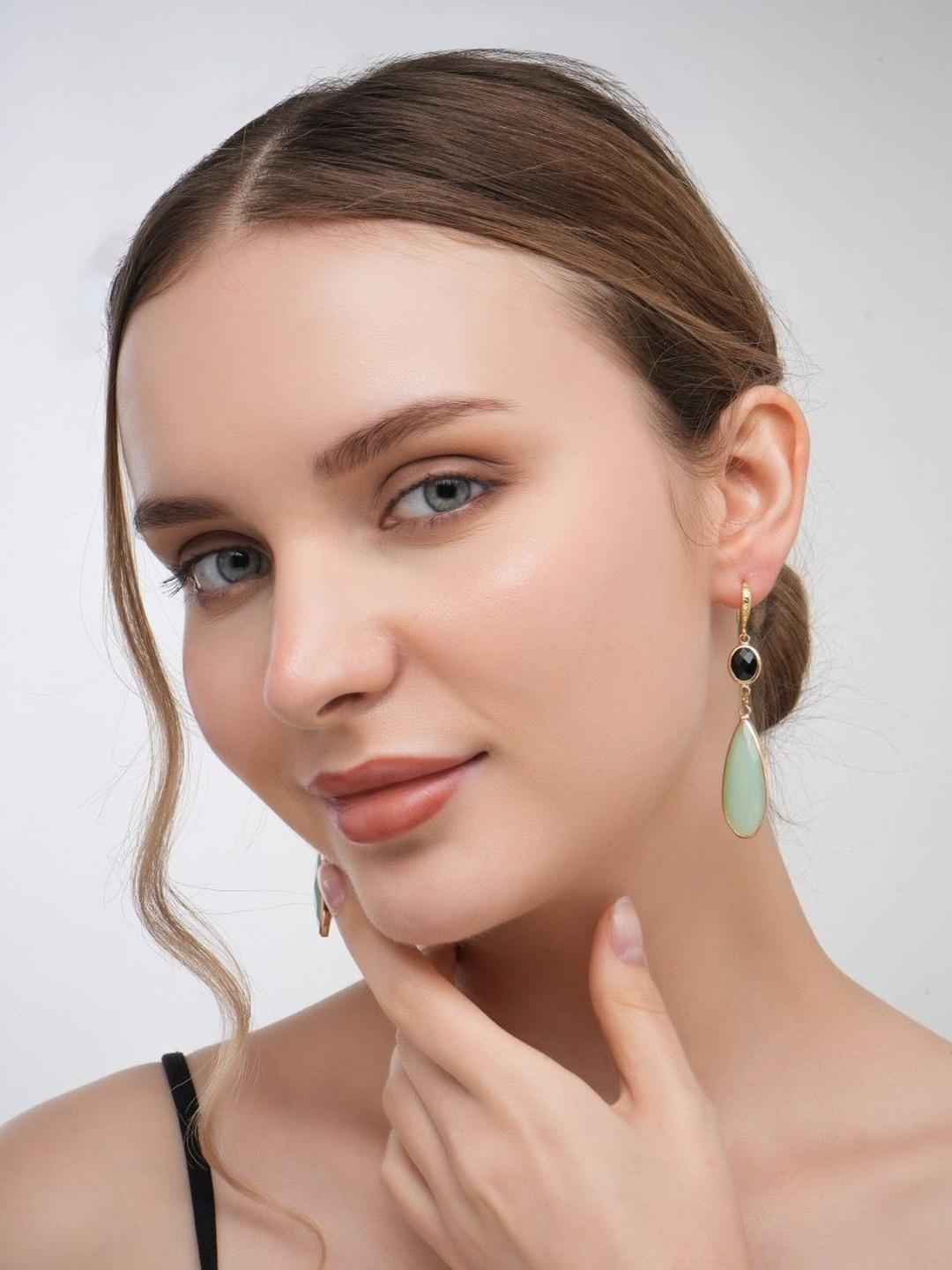 Buy Beenth & Doneth Teardrop Shaped Drop Earrings - Earrings for Women ...