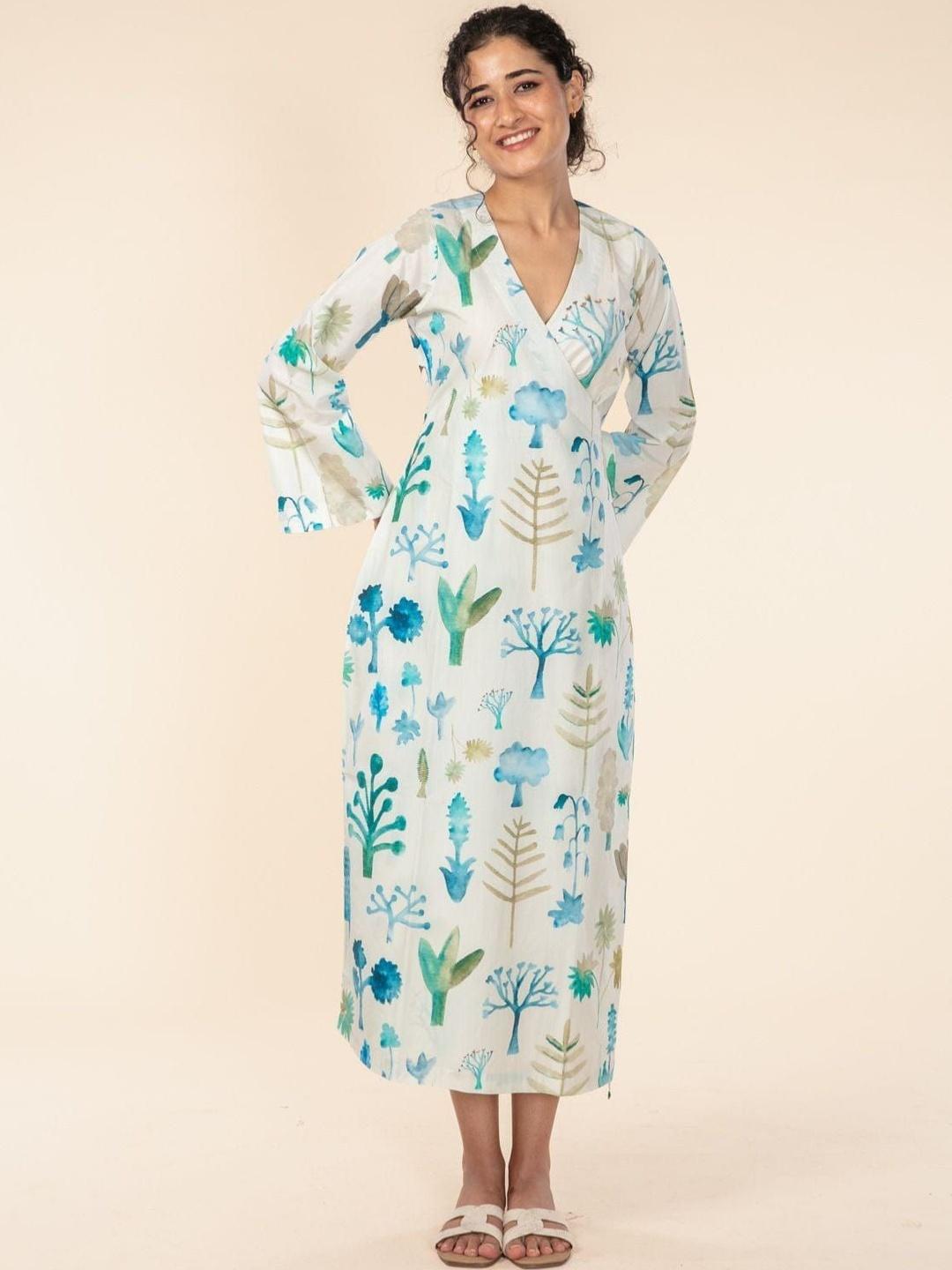 Buy FREEDOM TREE Print Midi Dress - Dresses for Women 38739910 | Myntra
