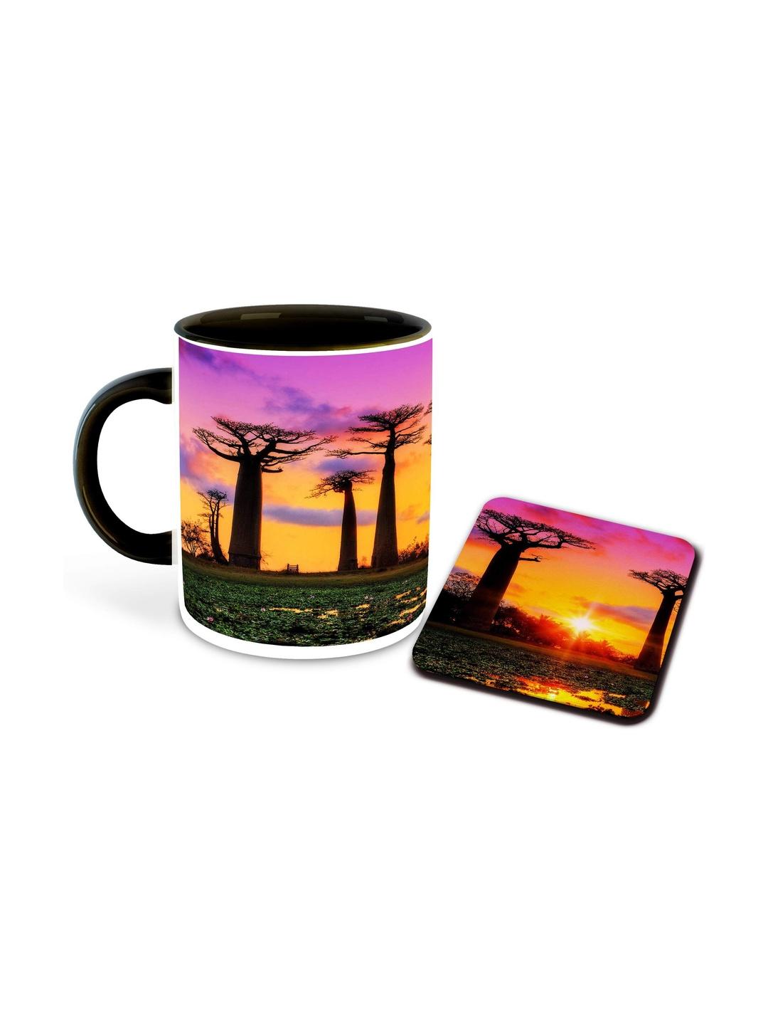 Buy Whats Your Kick Multicoloured Natural Elements Printed Ceramic ...