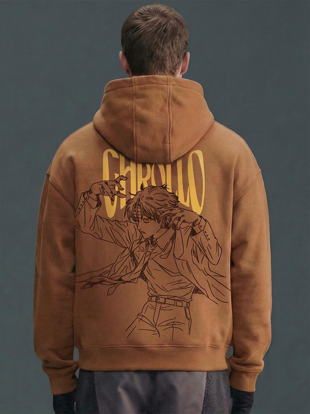 Buy WHITE HUSK Chrollo HunterxHunter Anime Printed Cotton Oversized ...