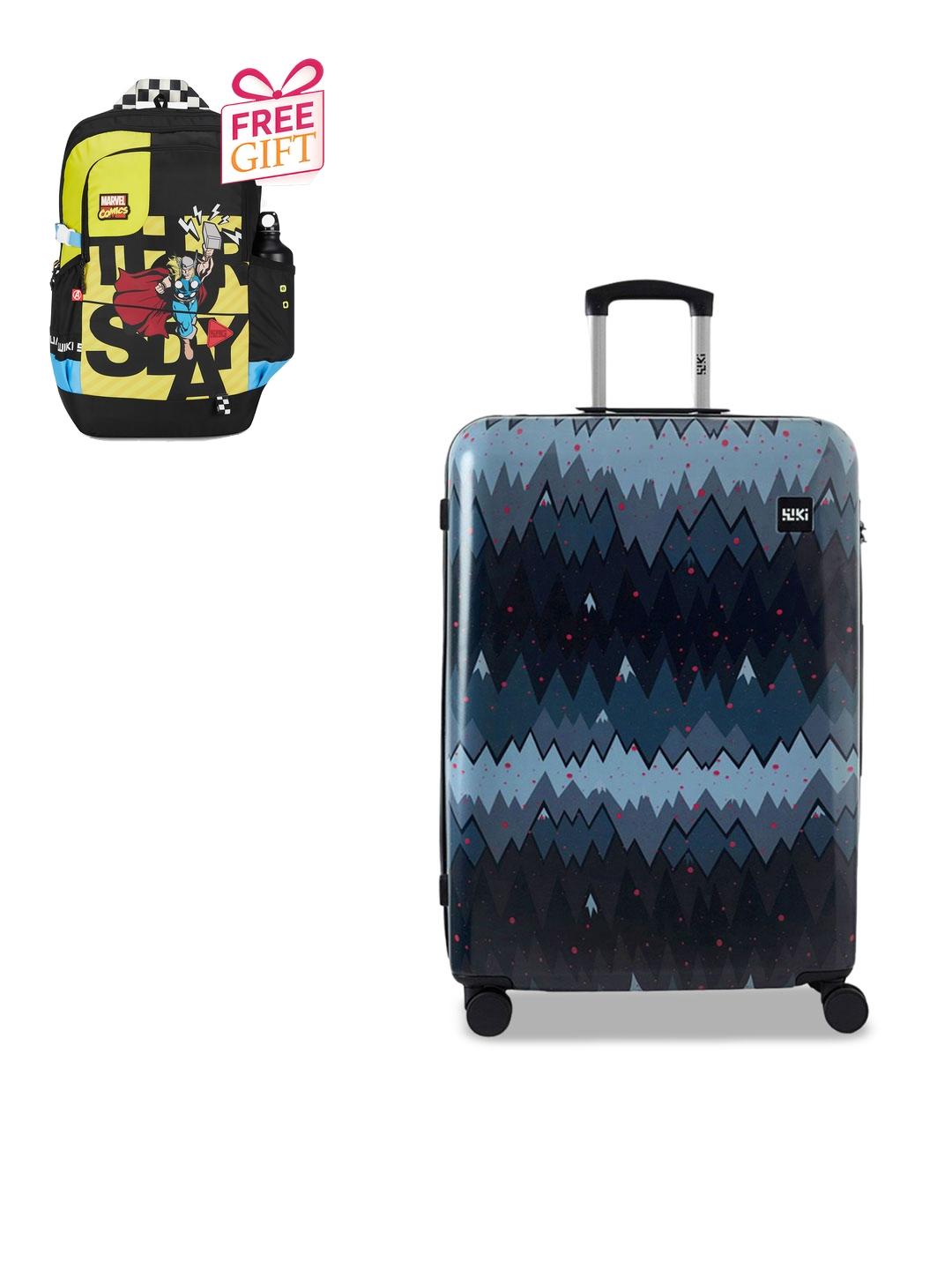 Buy Wildcraft Wiki Ombre Printed Medium Trolley Suitcase With Free ...