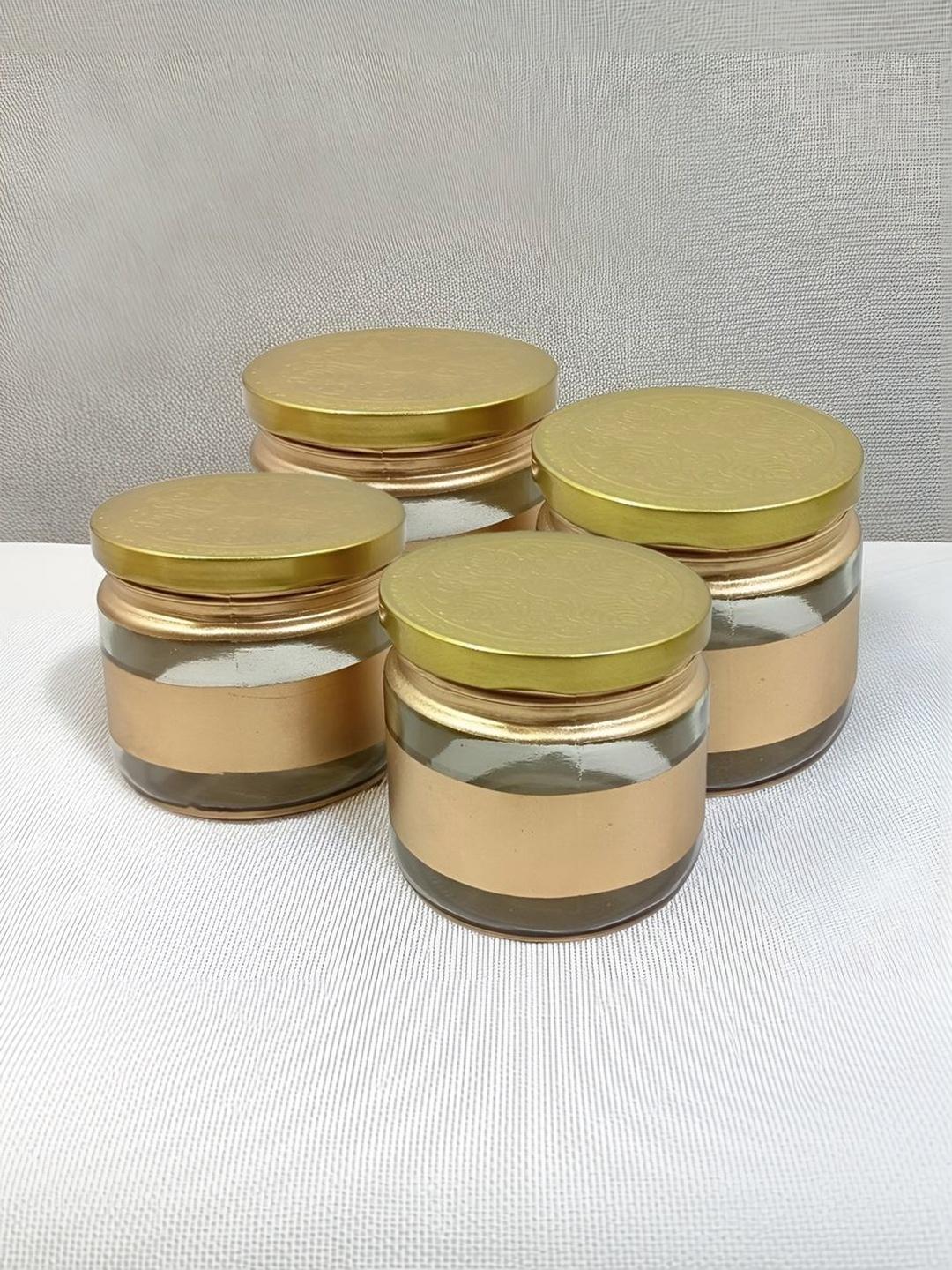 Buy Inpro Gold Toned 2025 Glass Easy To Clean Jar Container - Container ...