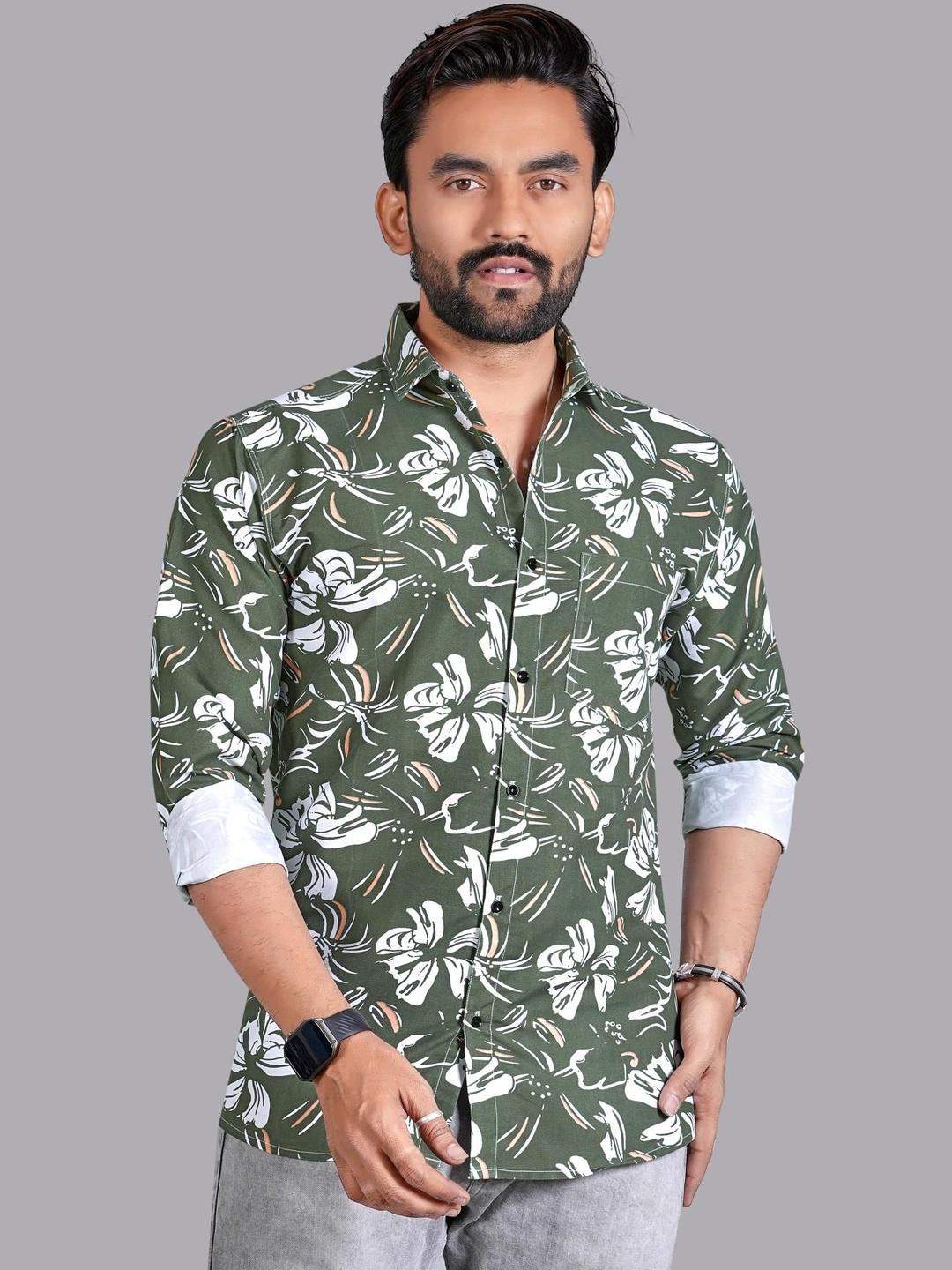 Buy ADWYN PETER Men Classic Floral Printed Casual Shirt - Shirts for ...