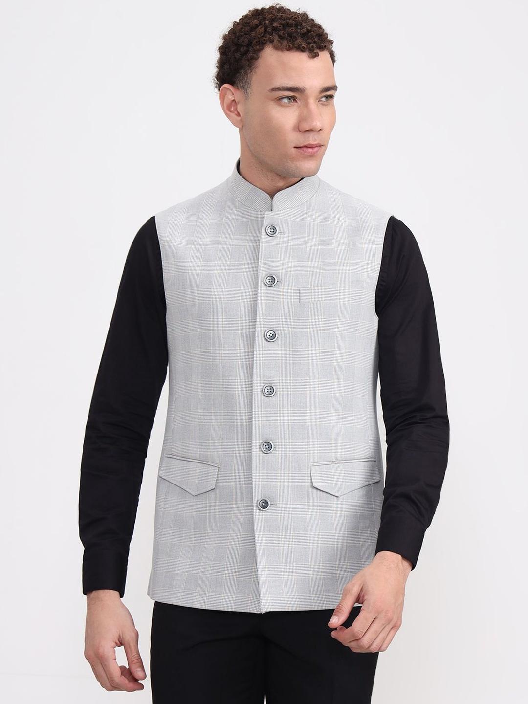 Buy MODI JACKET Men Checked Tailored Jacket - Jackets for Men 38363996 ...