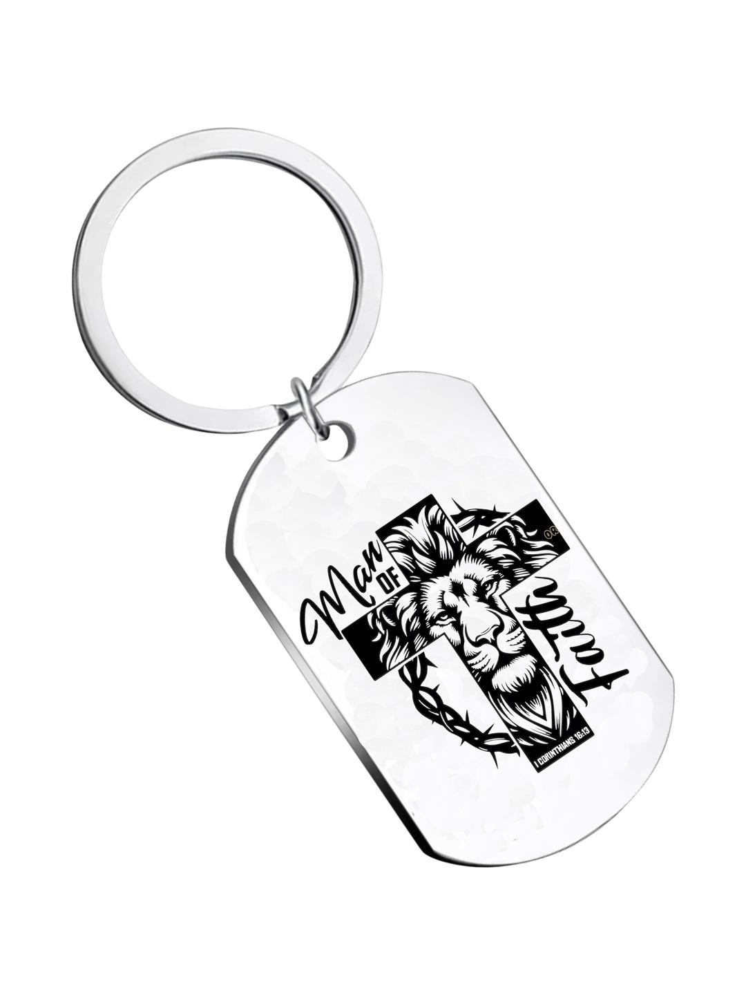 Buy M Men Style Men Laser Engraved Stainless Steel Key Chain - Key ...