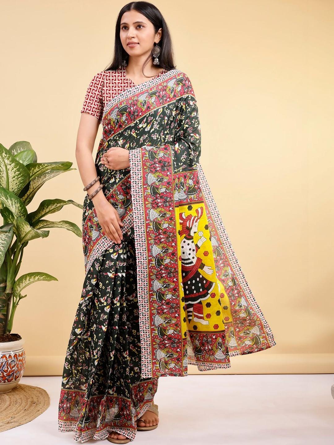 Buy Sitaram Designer Ethnic Motifs Pure Cotton Handloom Saree - Sarees ...