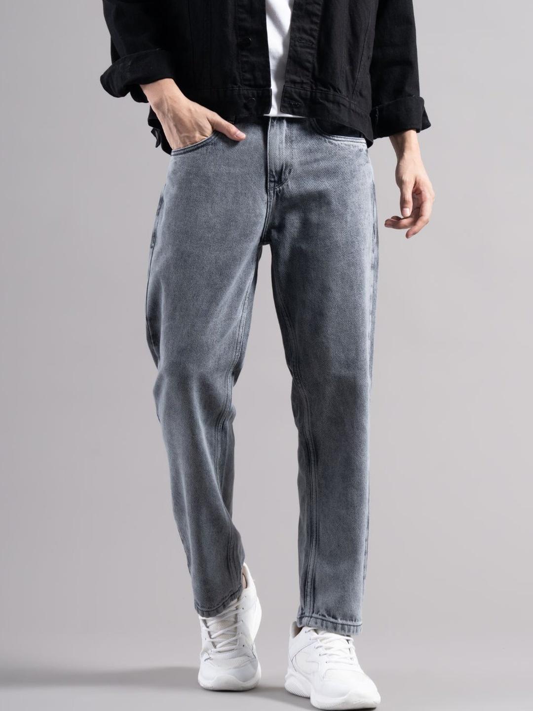Buy PAUL STREET Men Loose Mid Rise Light Fade Jeans - Jeans for Men ...