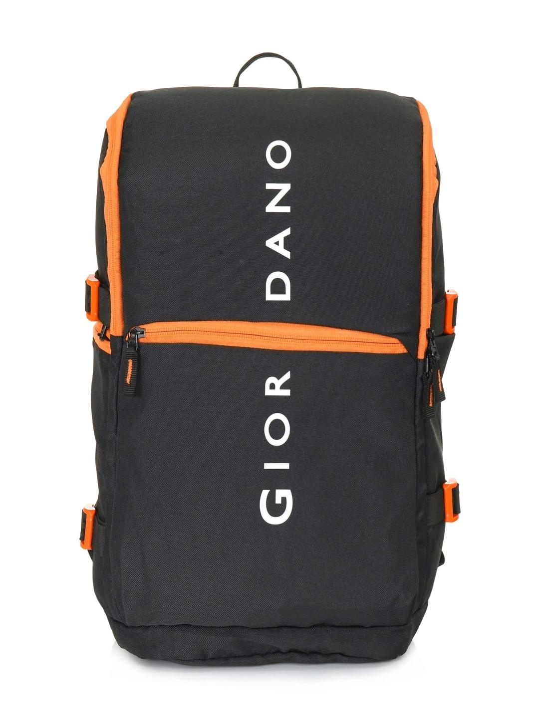 Buy GIORDANO Unisex Brand Logo Backpack With Compression Straps ...