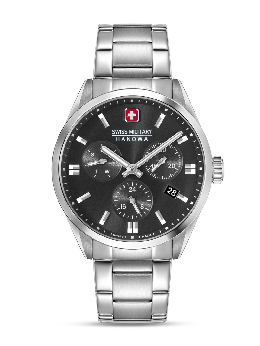Buy SWISS MILITARY HANOWA Men Dial & Bracelet Style Straps Swiss Made ...