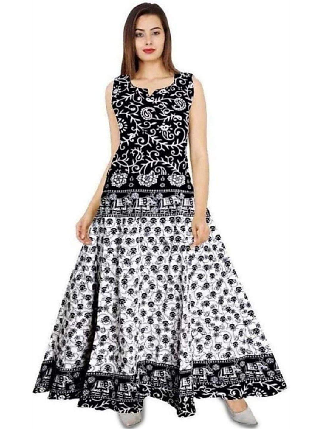 Buy KRISMARTELITE Floral Print A Line Maxi Dress - Dresses for Women ...