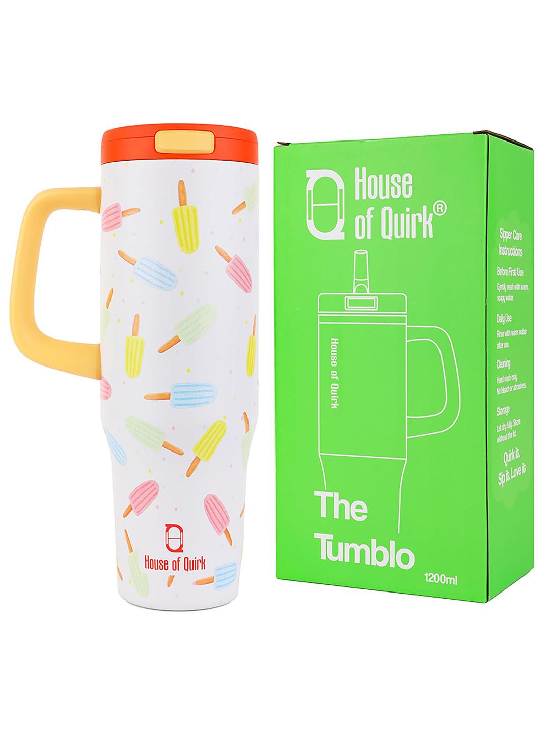 Buy HOUSE OF QUIRK White & Yellow Single Stainless Steel Other Double ...