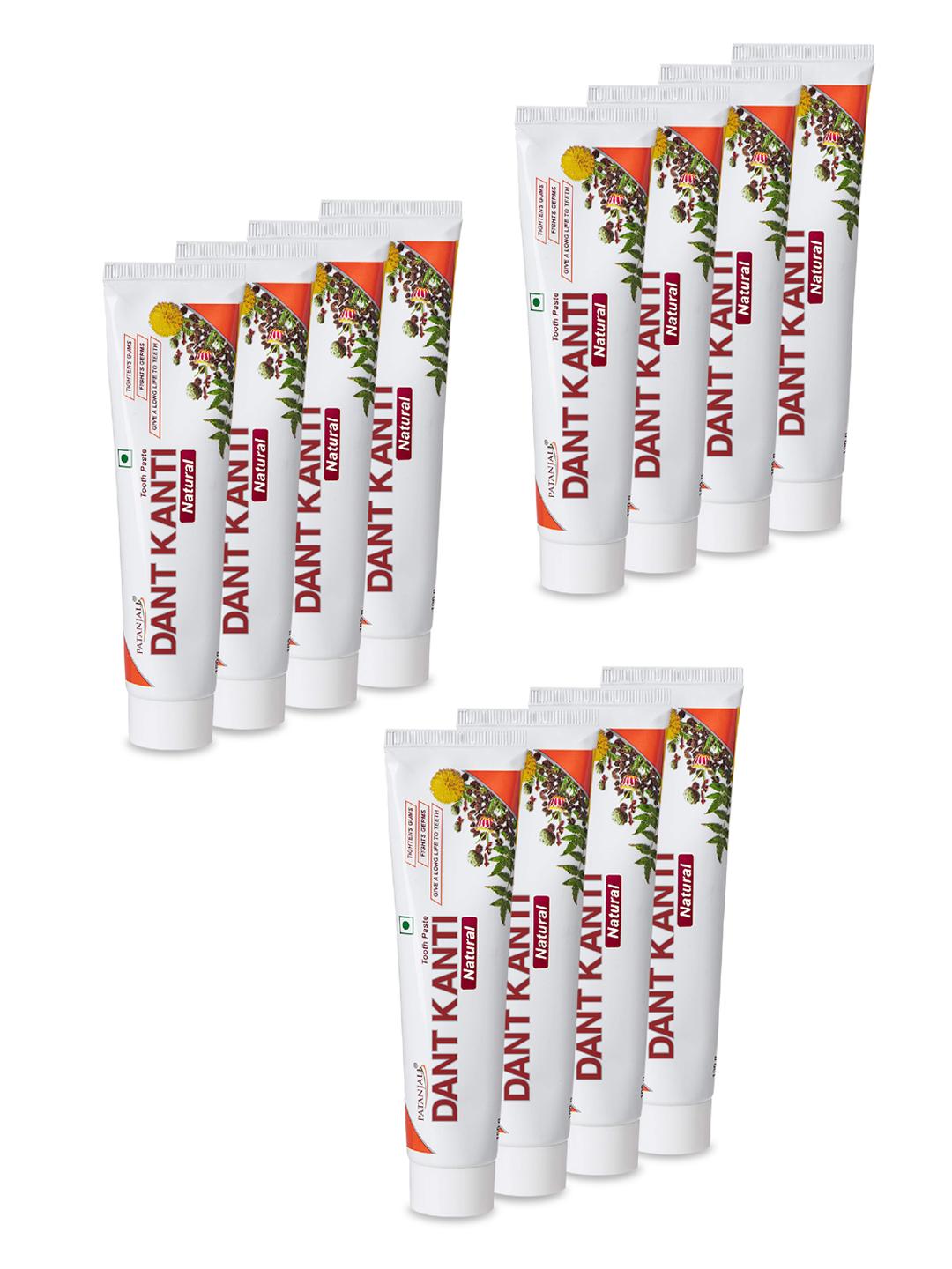 Buy Patanjali Set Of 12 Dant Kanti Natural Toothpaste For Strong Teeth ...