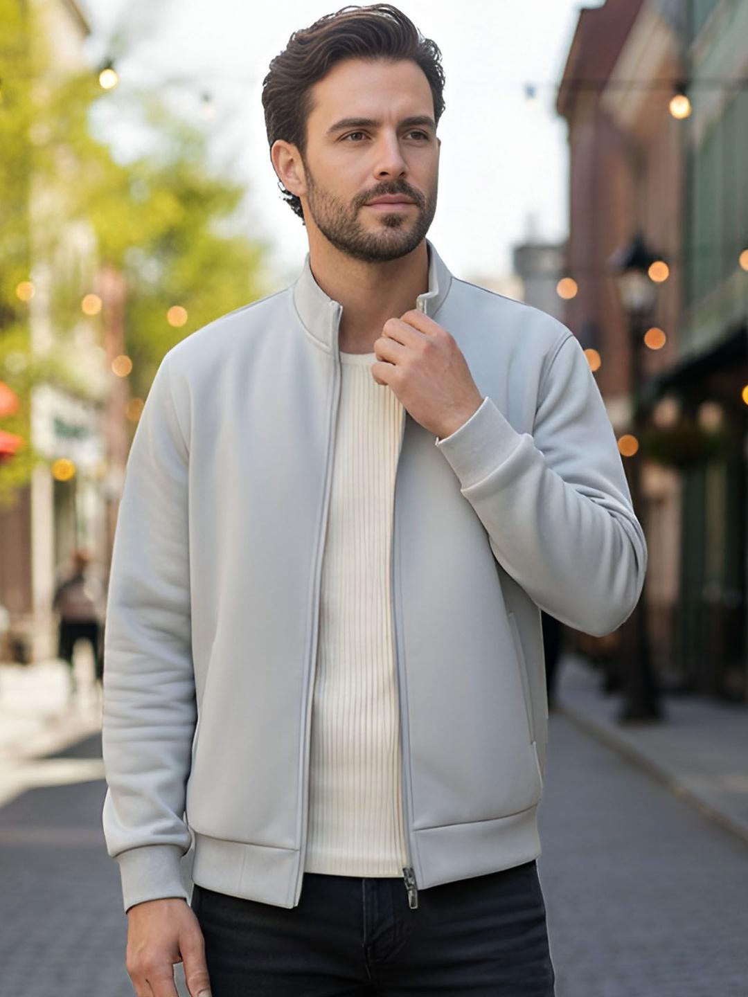 Buy AUSK Men Fleece Bomber Jacket - Jackets for Men 38888166 | Myntra