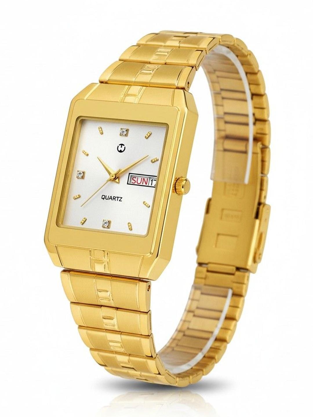 Buy WIZARD TIMES Men Dial & Stainless Steel Bracelet Style Straps ...