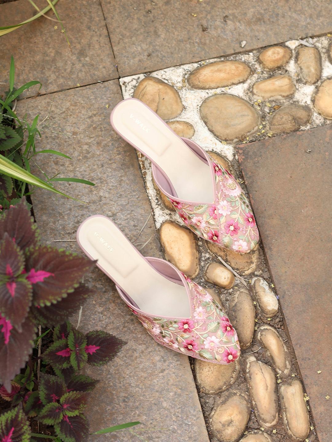 Buy V WALK Women Ethnic Synthetic Comfort Sandals - Sandals for Women ...