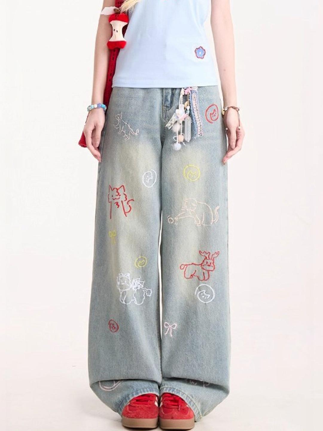 Buy LULU & SKY Women Regular Fit High Rise Light Fade Stretchable Jeans ...