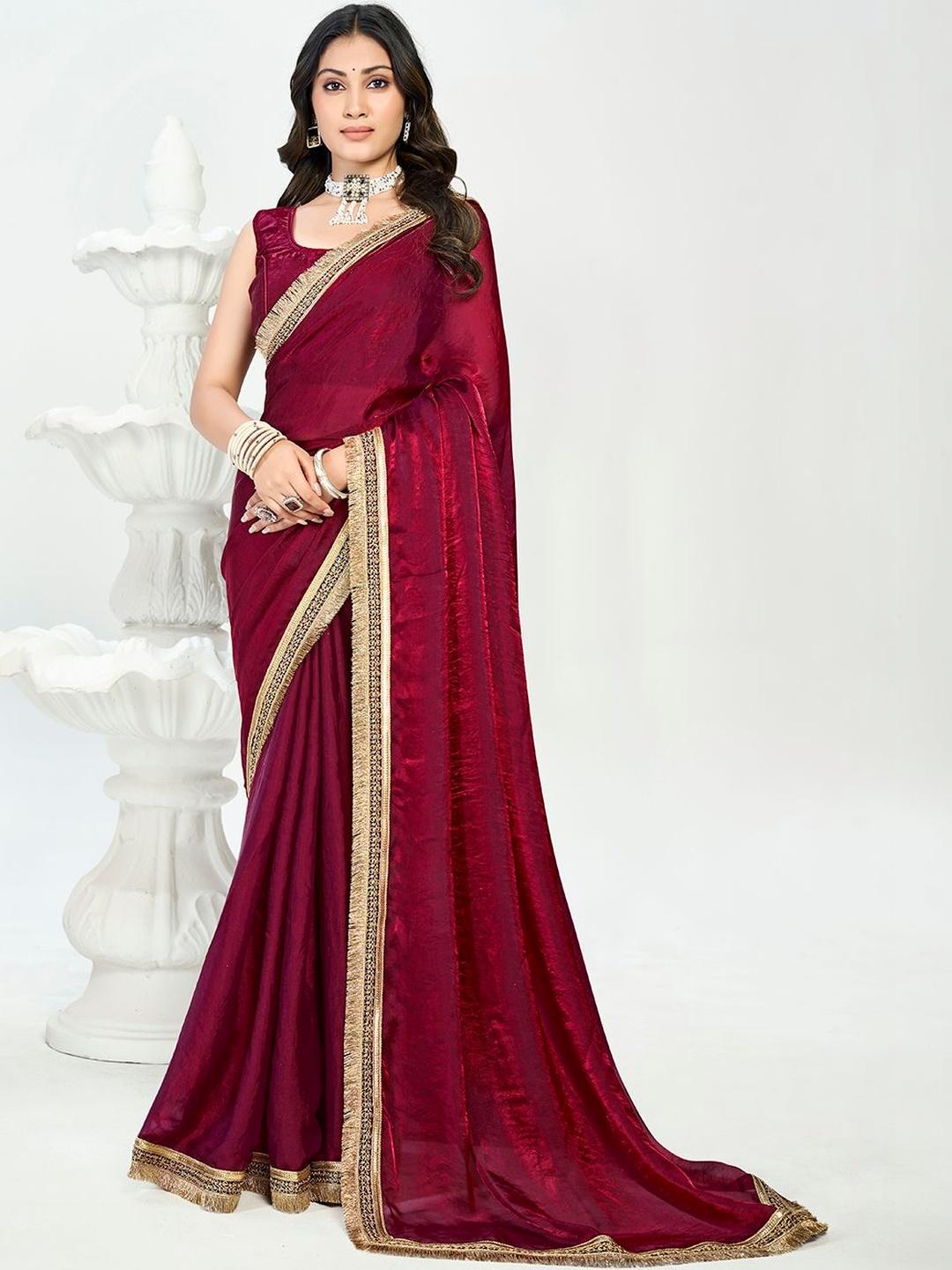 Buy GEN Z TRENDS Satin Heavy Work Saree - Sarees for Women 38935884 ...