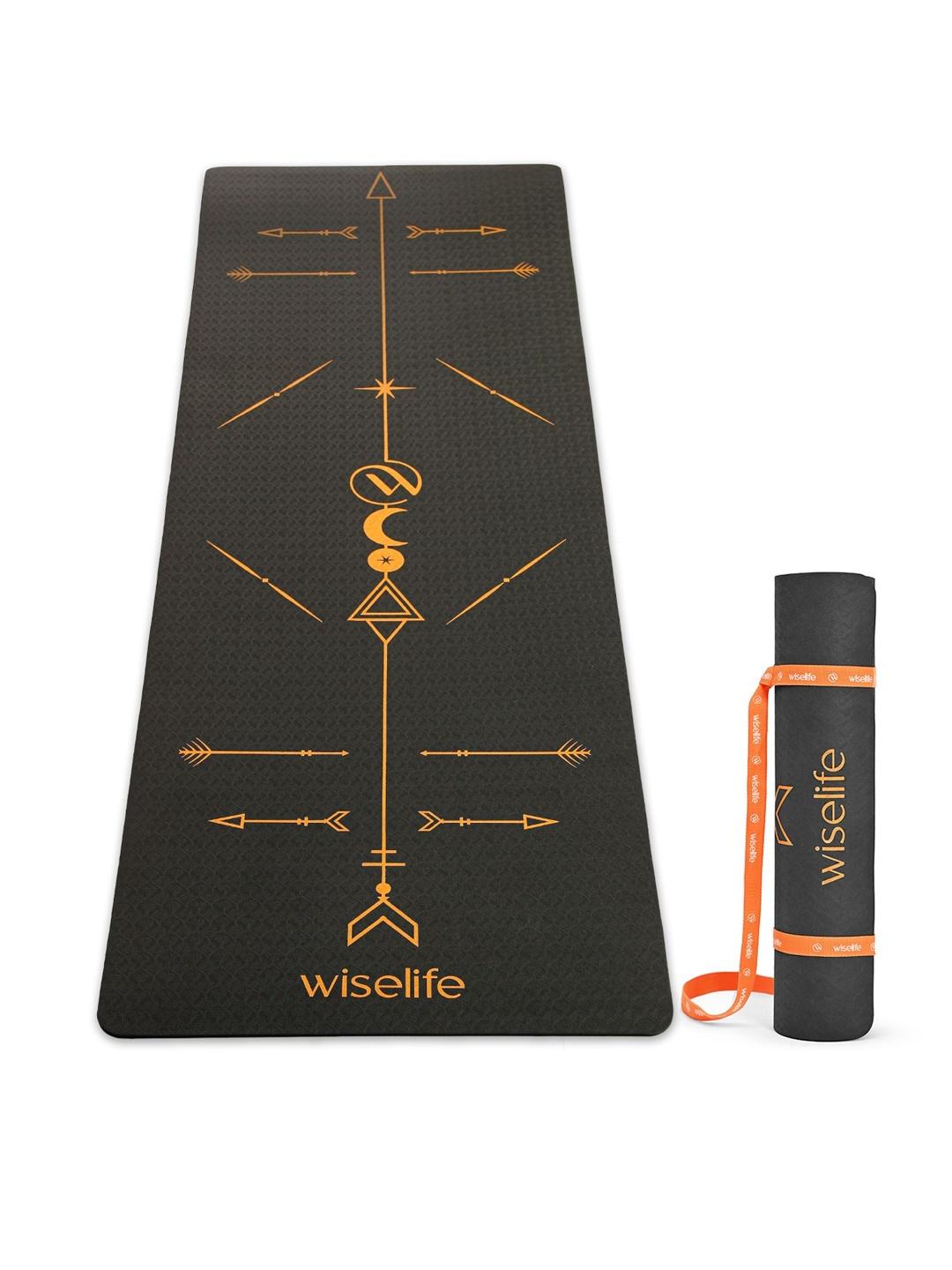 Buy WiseLife 8 Mm Alignment With Strap Yoga Mat - Yoga Mats for Unisex ...