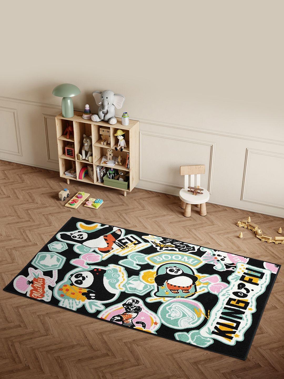 Buy SPACES Blue Cartoon Characters Anti Skid Nylon Carpet - Carpets for ...