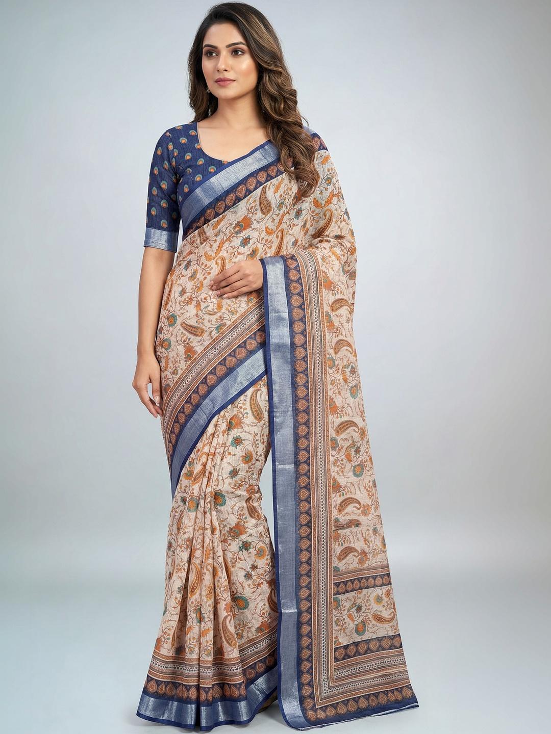 Buy TIGER SNAKE Paisley Silk Blend Saree - Sarees for Women 38991915 ...