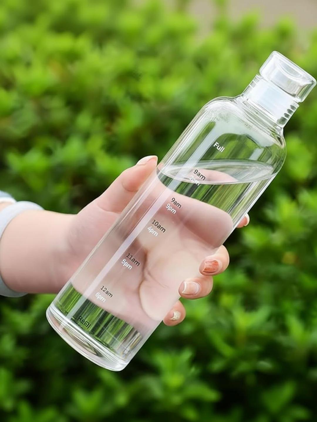 Buy Mebo Transparent Single Glass Solid Water Bottle - Water Bottle for ...