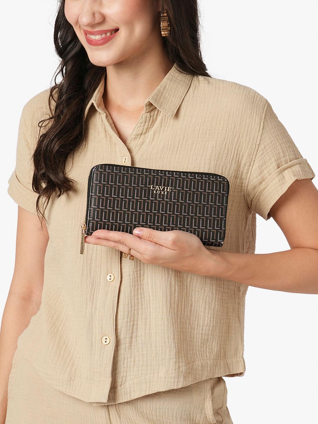Buy Lavie Luxe Women's Mono Sacy Long Zip Around Large Wallet - Wallets ...