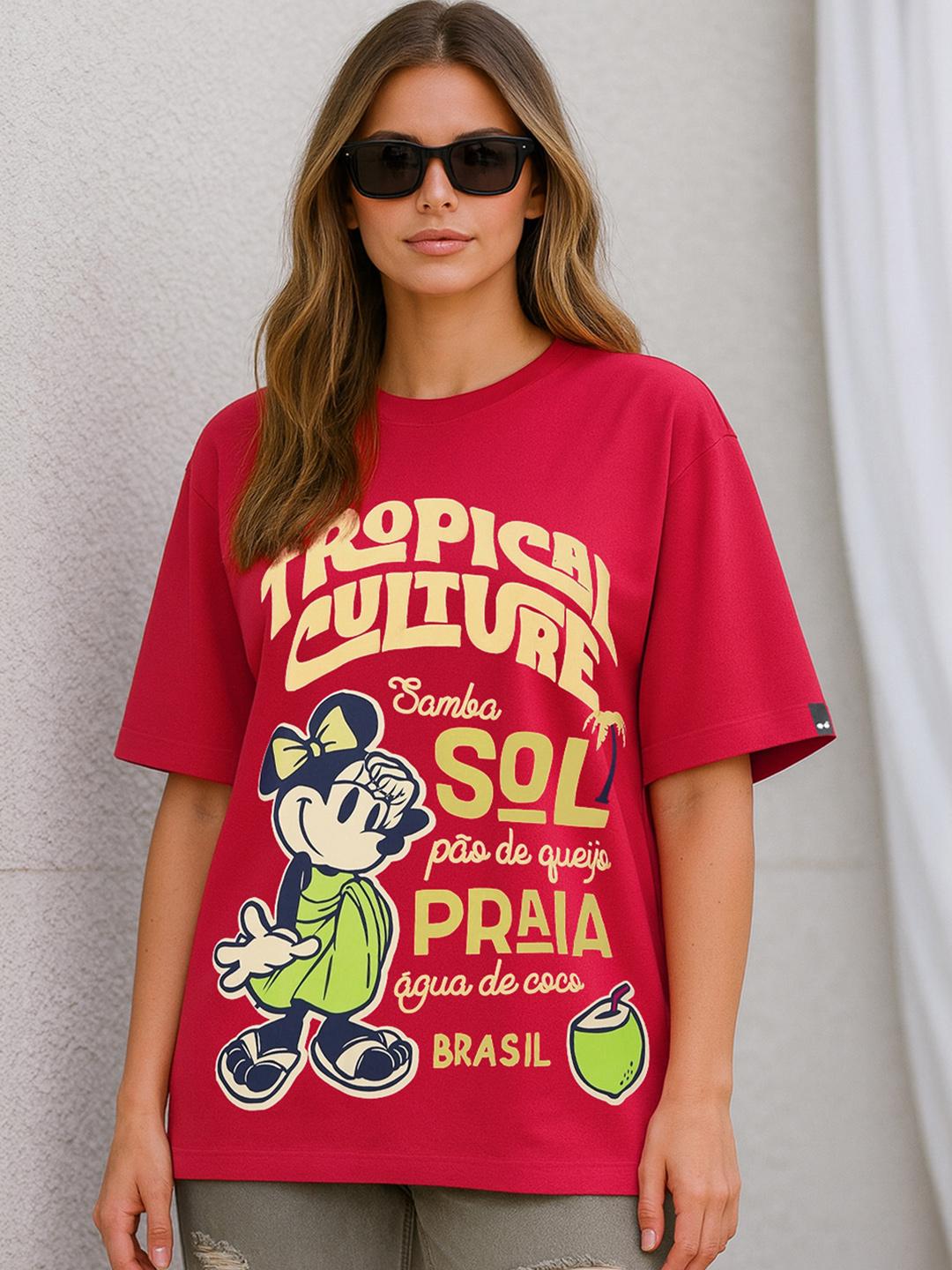 Buy Bewakoof Heavy Duty Women Disney Minnie Mouse Printed Cotton ...