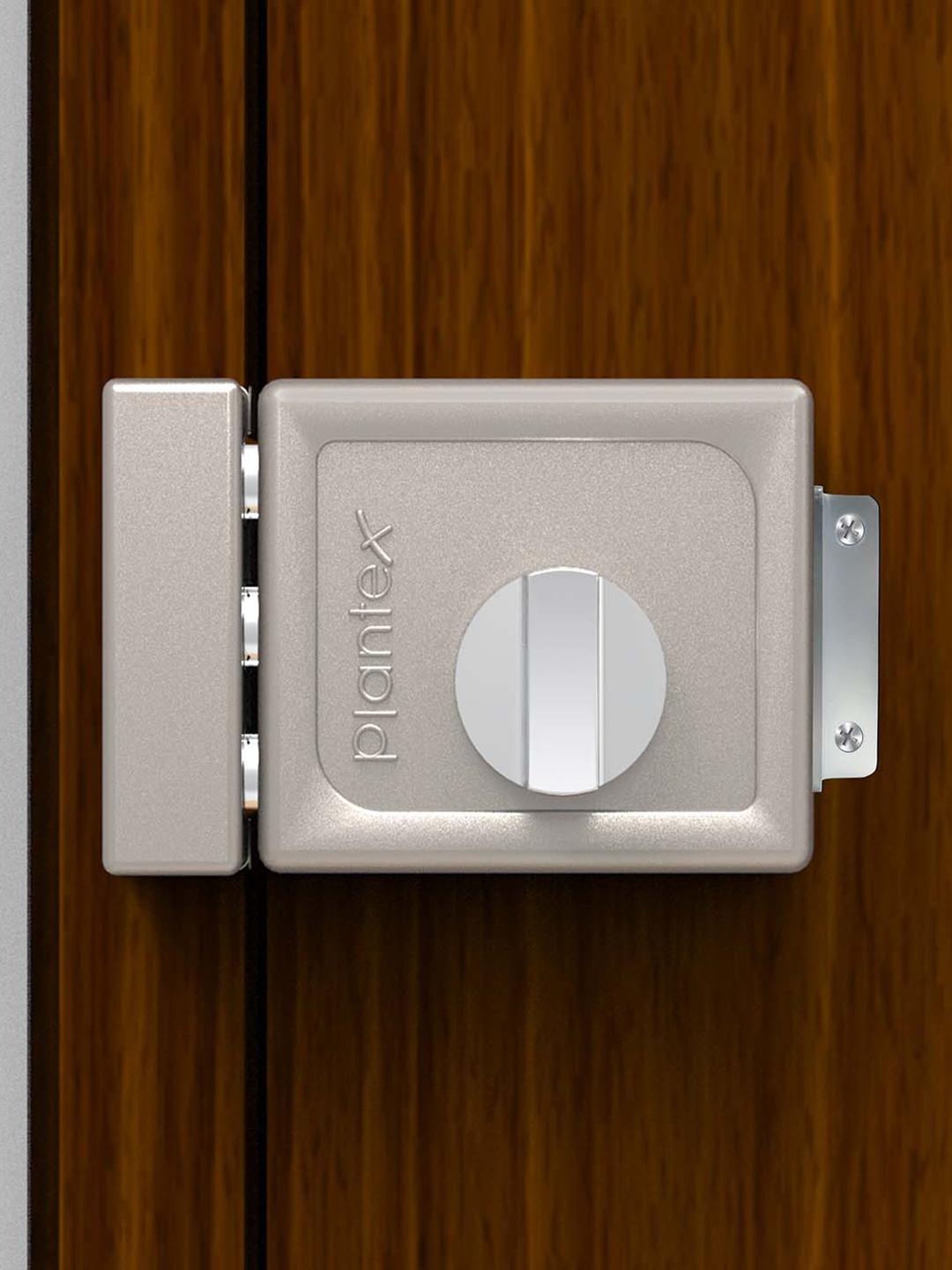 Buy Plantex Silver Stainless Steel Bolt Lock - Door Lock for Unisex ...