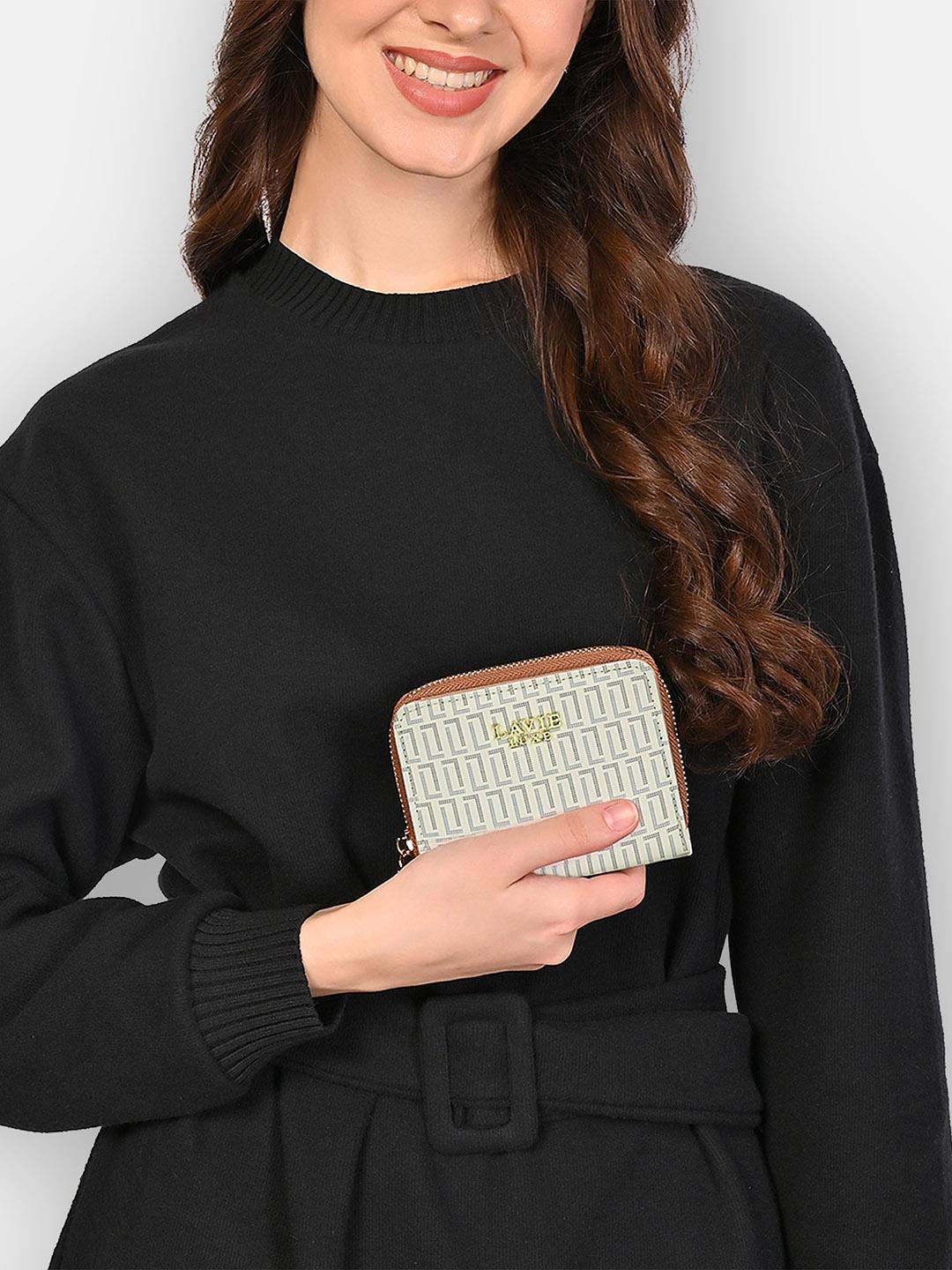 Buy Lavie Luxe Women's Mono Flap Zip Around Small Wallet - Wallets for ...