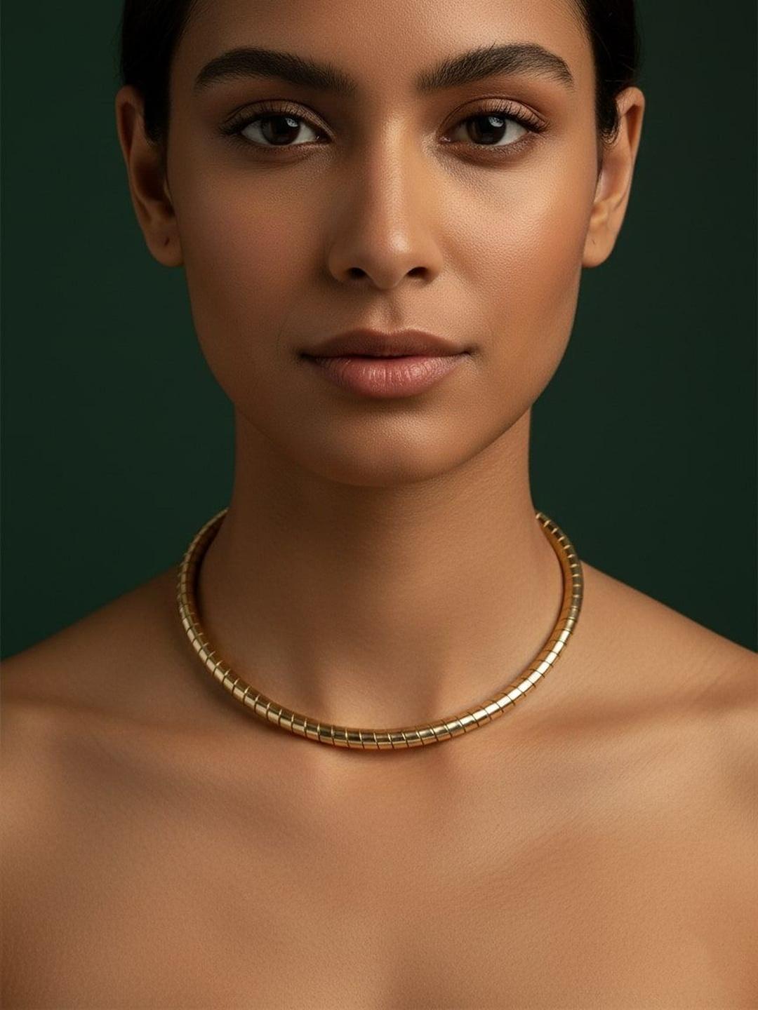 Buy DURATI Gold Plated Choker Necklace - Necklace And Chains for Women ...