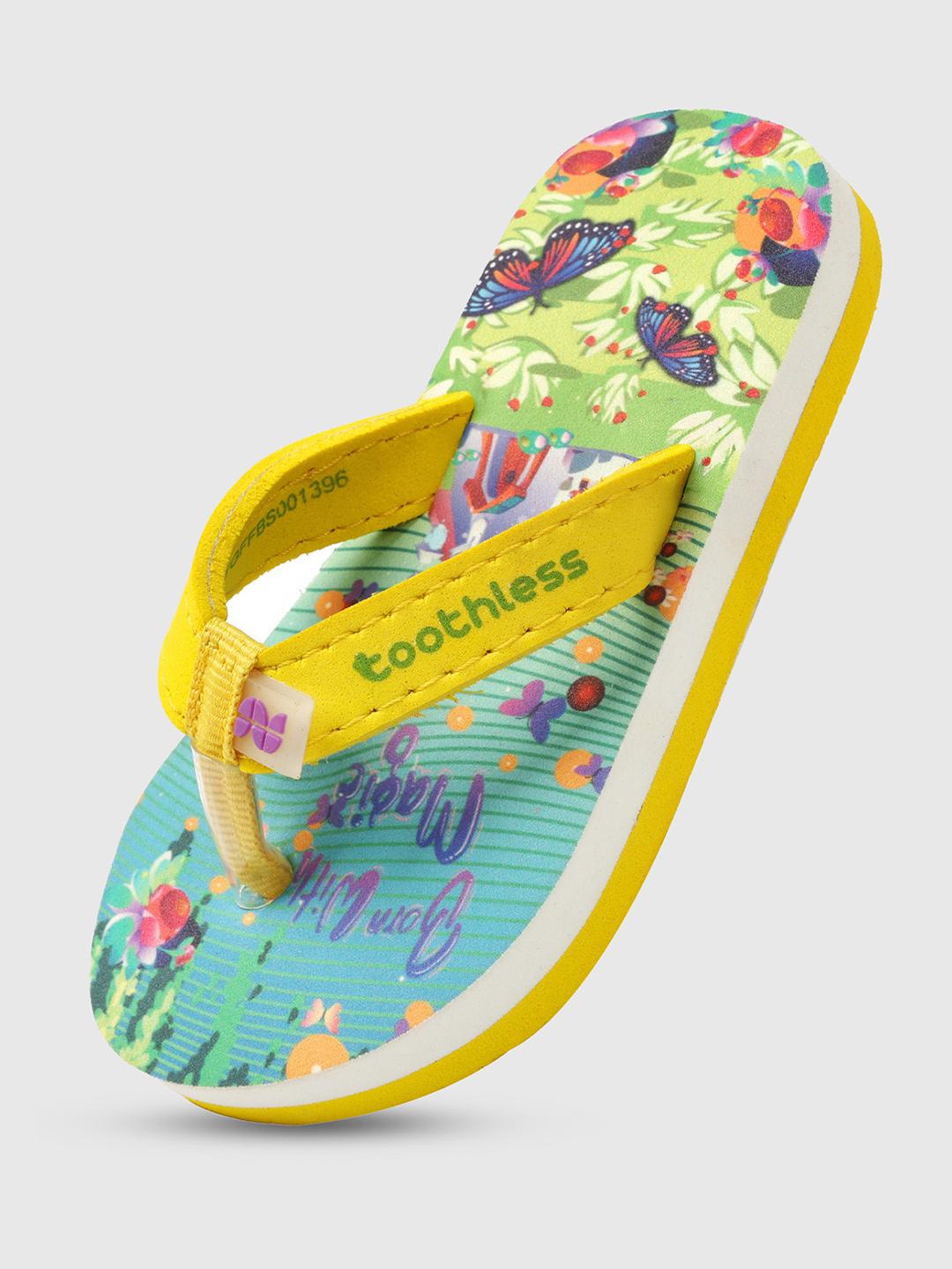 Buy Toothless Girls Printed EVA Thong Flip Flops - Flip Flops for Girls ...